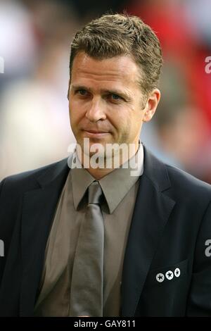 German team manager Oliver Bierhoff speaks during a press conference of ...