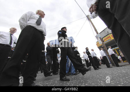 Crip McWilliams funeral Stock Photo - Alamy