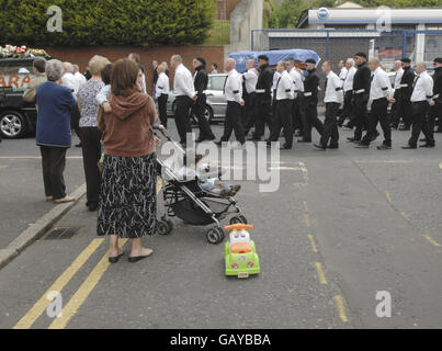 Crip McWilliams funeral Stock Photo - Alamy