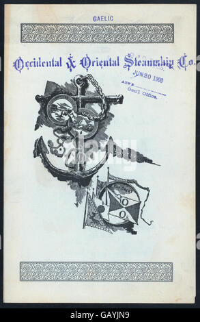 A dinner event hosted by Occidental & Oriental Steamship Co. aboard the ...