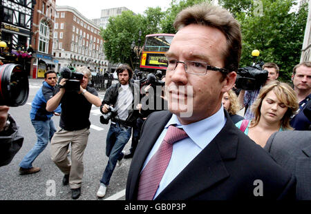 Robert Murat leaves the High Court, central London. He today accepted ...