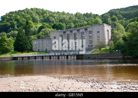 Clunie Hydro-Electric power station on the River Tummel, Pitlochry ...