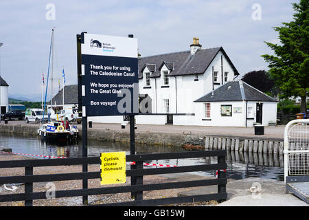 Corpach Sea Loch offices at the Start of the Caledonian Canal, Corpach ...