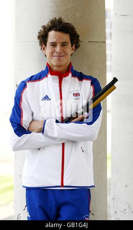 Team GB's Sam Weale from Somerset during the Olympic Modern Pentathlon ...