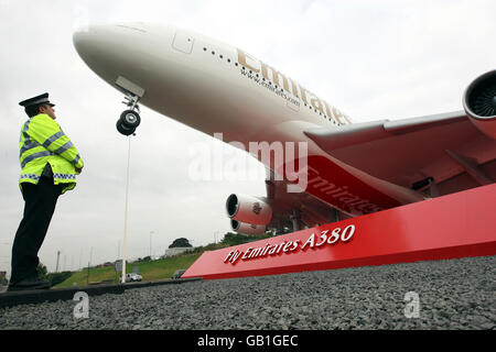 New model on Heathrow roundabout. A new Emirates Airlines model of the ...