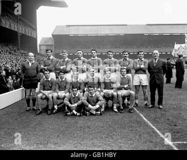 France team group: (back row, l-r) touch judge PE Hughes, Alain Paco ...