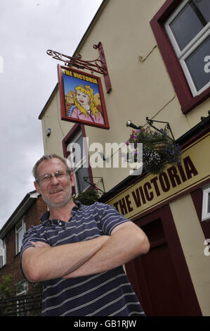 Pub owner Peter Gower-Crane stands outside his pub The Victoria in St ...