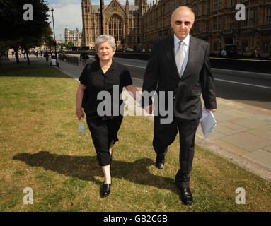 Giles Van Colle's father, Irwin, and his wife Corinne, read a statement ...