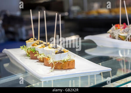Pintxos or tapas famous spanish canapes party finger food Stock Photo ...