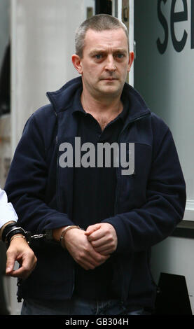 Anthony Delaney arrives at Lewes Crown Court, in Lewes East Sussex, to ...