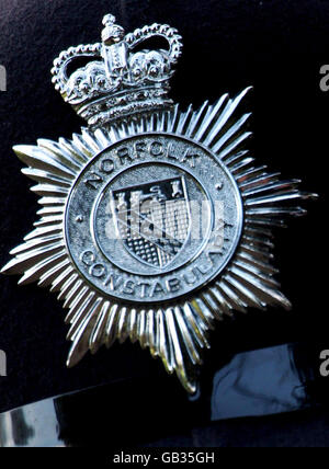 Generic stock picture of the Norfolk Constabulary cap badge on the ...