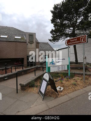 Exterior of Carnoustie library Angus Scotland July 2016 Stock Photo - Alamy