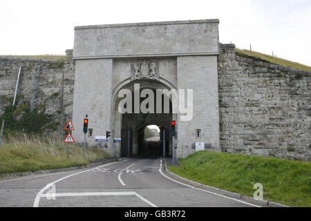 HMP The Verne prison, Portland Dorset, Britain, UK Stock Photo - Alamy