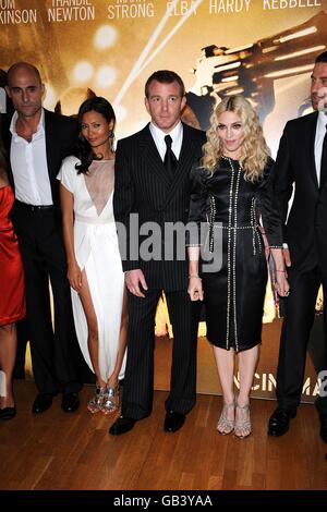(left to right) Mark Strong, Thandie Newton, Guy Ritchie and Gerard ...