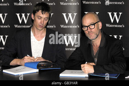 R.E.M. front man Michael Stipe at a book signing for 'R.E.M ...