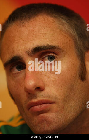 Republic of Ireland's Derek Malone during a press conference at the International Press Centre ...