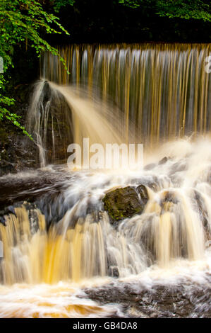 The Caldermill Falls on the river Calder in Lochwinnoch, Renfrewshire ...