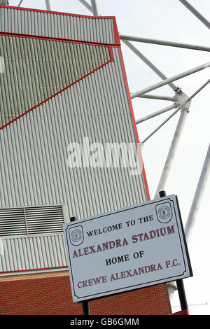 General view of signage outside Alexandra Palace during day eleven of ...