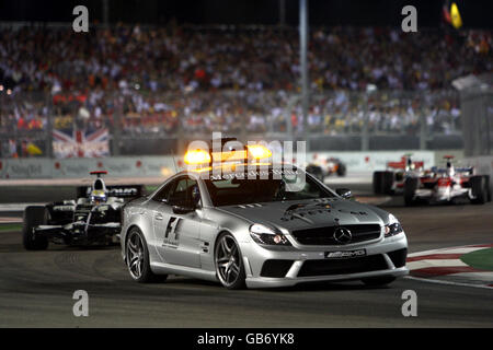 The safety car leads during the Formula One Monaco Grand Prix race at ...