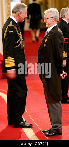 Entertainer Paul O'Grady, 53, at Buckingham Palace with daughter Sharyn ...