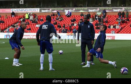 Nottingham Forest players prior to kick off during the Premier league ...