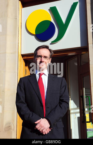 Chief Executive of the Yorkshire Building Society, Iain Cornish, stands ...