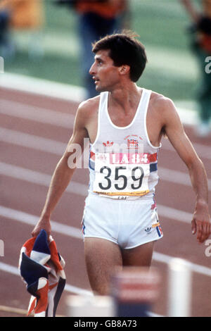 Great Britain's Seb Coe on the podium with his gold medal Stock Photo ...