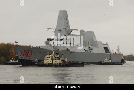 Dragon, the fourth of the Royal Navy's new Type 45 class of anti-air ...