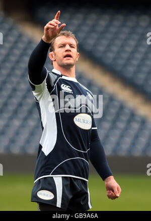 Rugby Union - Scotland Captain Run - Murrayfield - Edinburgh. Scotland ...