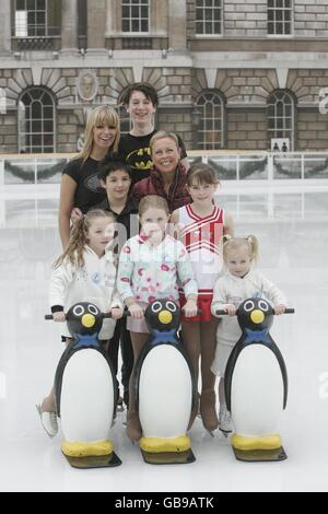 (From the left) British Junior Skating Championships silver medallist ...