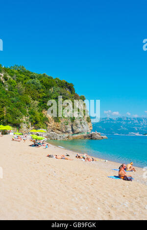 Plaza Mogren, Mogren beach, Budva, Montenegro, Europe Stock Photo - Alamy