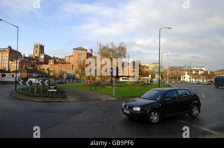 Travel Stock - Nottingham - England. A view of the London Road ...