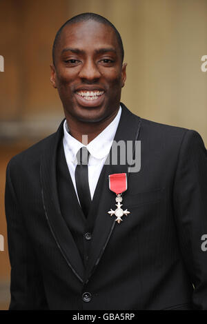 Fashion Designer, Wale Adeyemi after collecting his MBE from the Prince ...