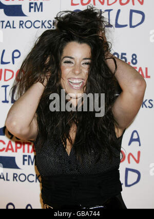 Singer Ruth Lorenzo poses on the red carpet at the second edition of ...