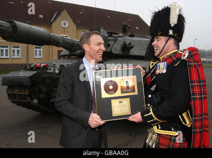 Royal Scots Dragoon Guards return to Wessex Barracks in Germany Stock ...