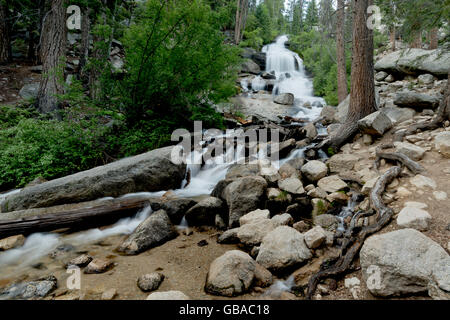 Waterfall in Mt Whitney Portal 2,USA Stock Photo - Alamy