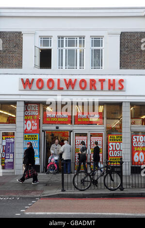 A Woolworths store at 115-119 Camden High Street, Camden Town, London ...