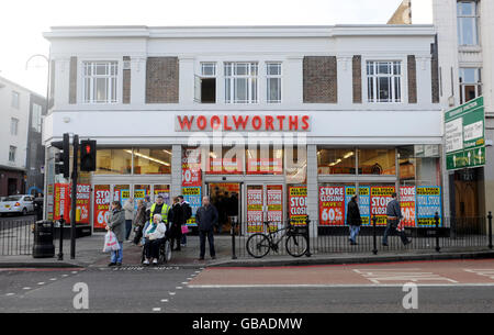 A Woolworths store at 115-119 Camden High Street, Camden Town, London ...