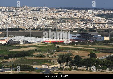 General view of the Ta' Qali Stadium, the National Football Stadium of ...