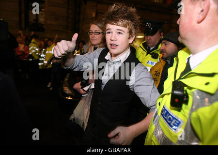 Eoghan Quigg The X Factor finalist arrives at the X Factor house London ...