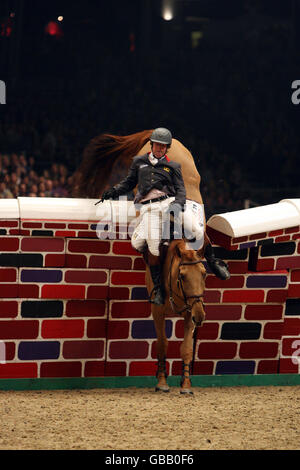 Robert Whitaker of Great Britain riding Vermento during the prize ...
