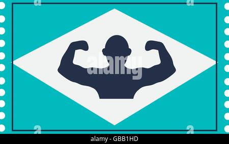 bodybuilding ticket icon Stock Vector Image & Art - Alamy
