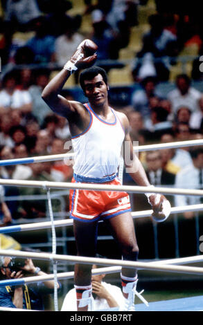Olympic Games - Moscow 1980 - Boxing - Light Heavyweight Final Stock ...
