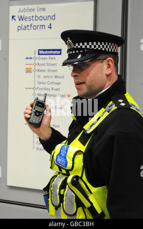 British Transport Police officers (name not given) patrolling the ...