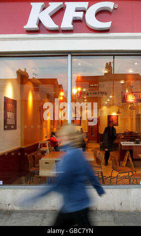 General view of a branch of Kentucky Fried Chicken, or KFC, on Clapham ...