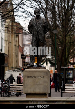 A generic stock picture of the Edward Elgar Statue on the High Street ...