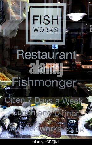 Fishworks restaurant. General view of a Fishworks restaurant on ...