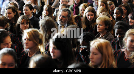 The Chief Rabbi Sir Jonathan Sacks (centre) after receiving his ...