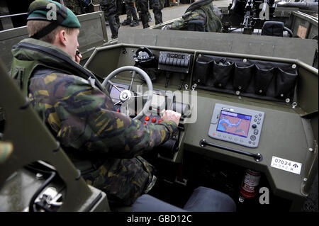 A Royal Marines Offshore Raiding Craft (ORC) used for commando ...