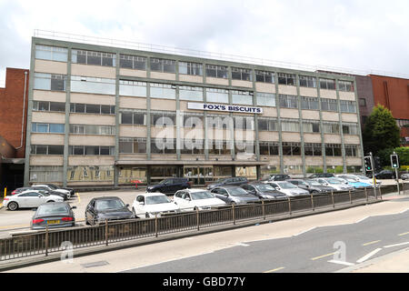 The Fox's Biscuits headquarters on Whitaker Street in Batley, West ...
